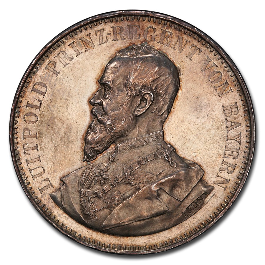 Buy 1891 German States Bavaria Silver Medal SP-63 PCGS | APMEX