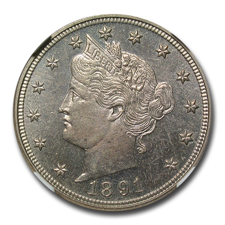 Buy 1891 Liberty Head V Nickel PF-63 NGC | APMEX