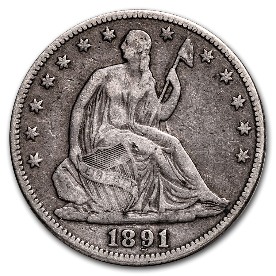 Buy 1891 Liberty Seated Half Dollar VF | APMEX
