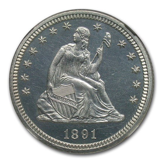 Buy 1891 Liberty Seated Quarter PF-65 Cameo NGC | APMEX