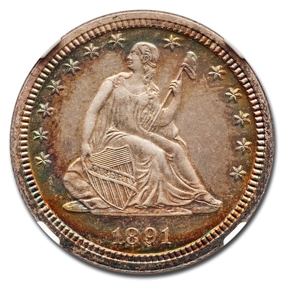 Buy 1891 Liberty Seated Quarter PF-67 NGC | APMEX