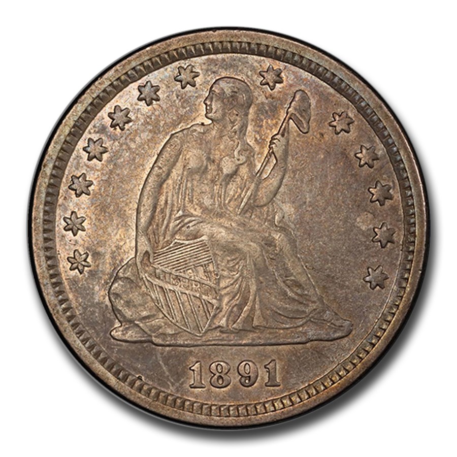 Buy 1891 Liberty Seated Quarter XF-40 PCGS | APMEX