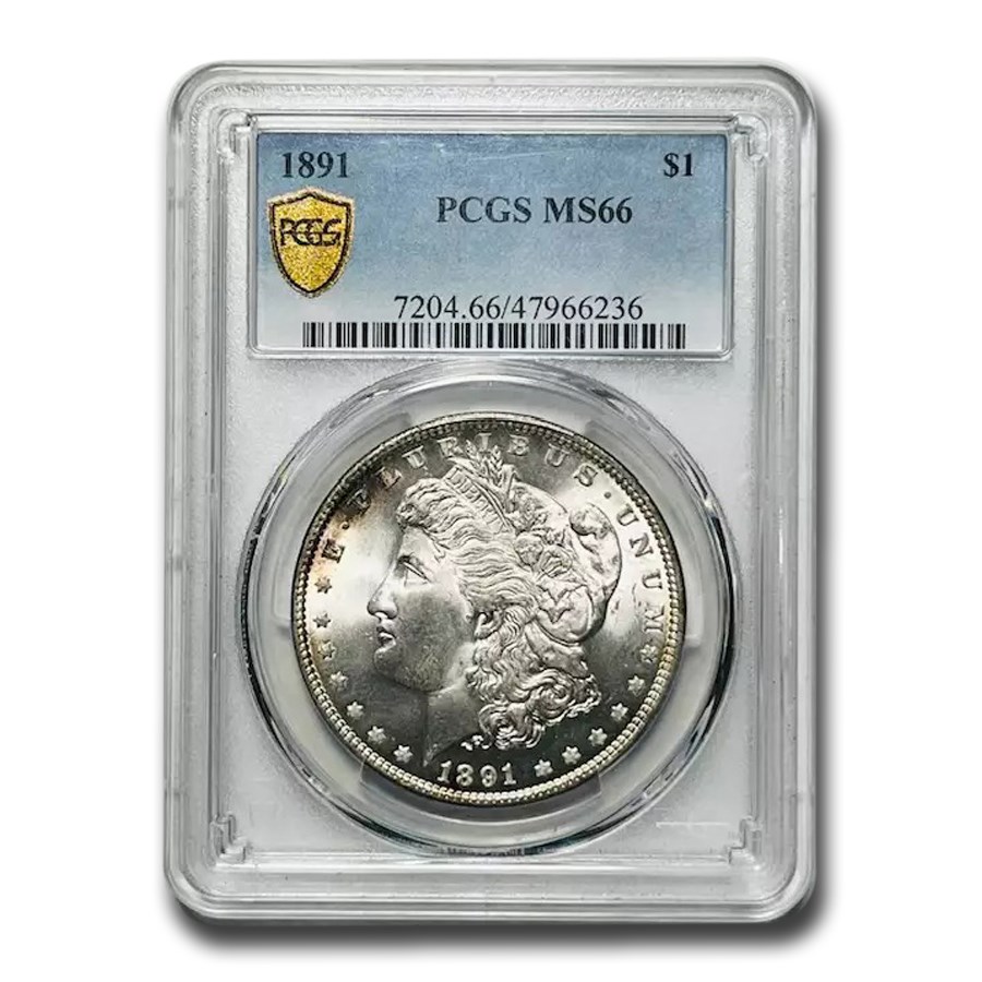 Buy 1891 Morgan Dollar MS-66 PCGS | APMEX