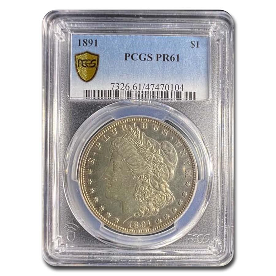 Buy 1891 Morgan Dollar PR-61 PCGS | APMEX