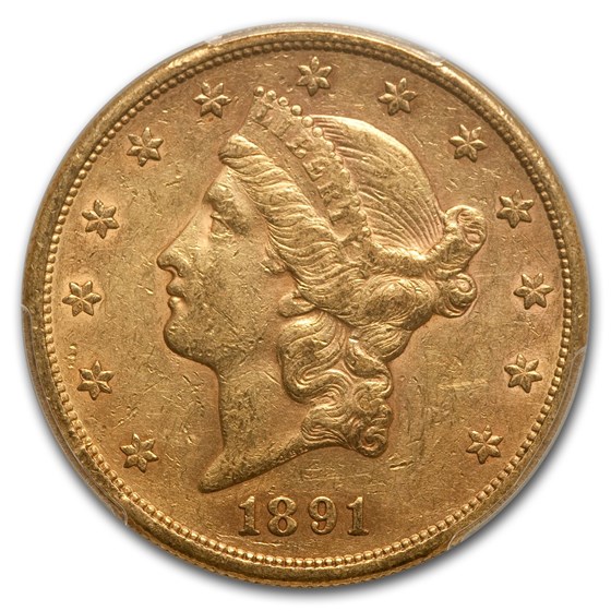 Buy 1891-S $20 Liberty Gold Double Eagle AU-55 PCGS | APMEX