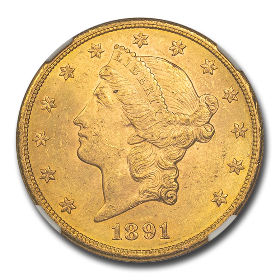 Buy 1891-S $20 Liberty Gold Double Eagle MS-63 NGC CAC | APMEX
