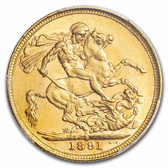 Buy 1891-S Australia Gold Sovereign Victoria Jubilee AU-58 PCGS | APMEX