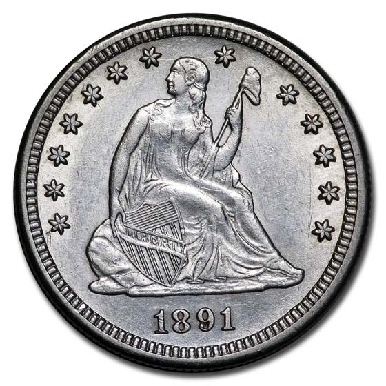 Buy 1891-S Liberty Seated Quarter AU | APMEX