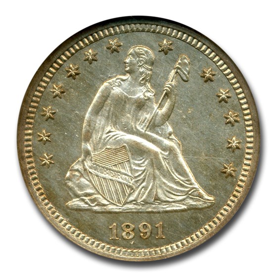 Buy 1891-S Liberty Seated Quarter MS-64 NGC (PL) | APMEX