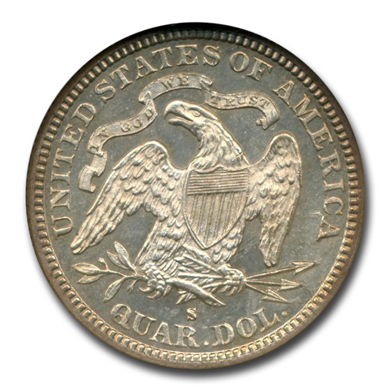 Buy 1891-S Liberty Seated Quarter MS-64 NGC (PL) | APMEX