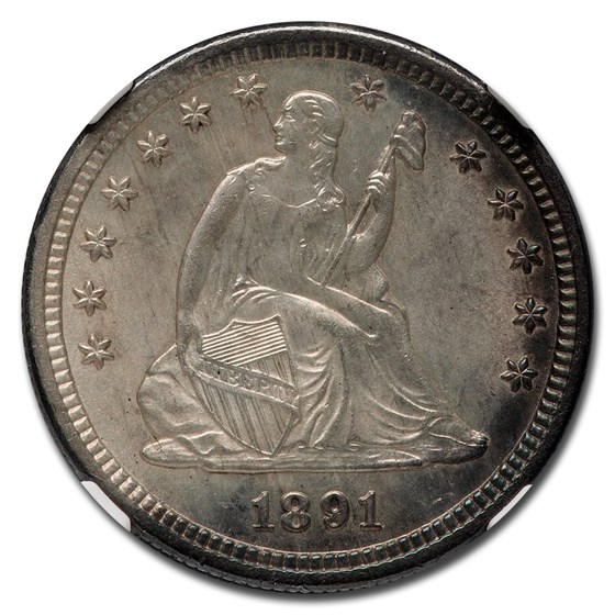 1891-S Liberty Seated Quarter MS-65 NGC