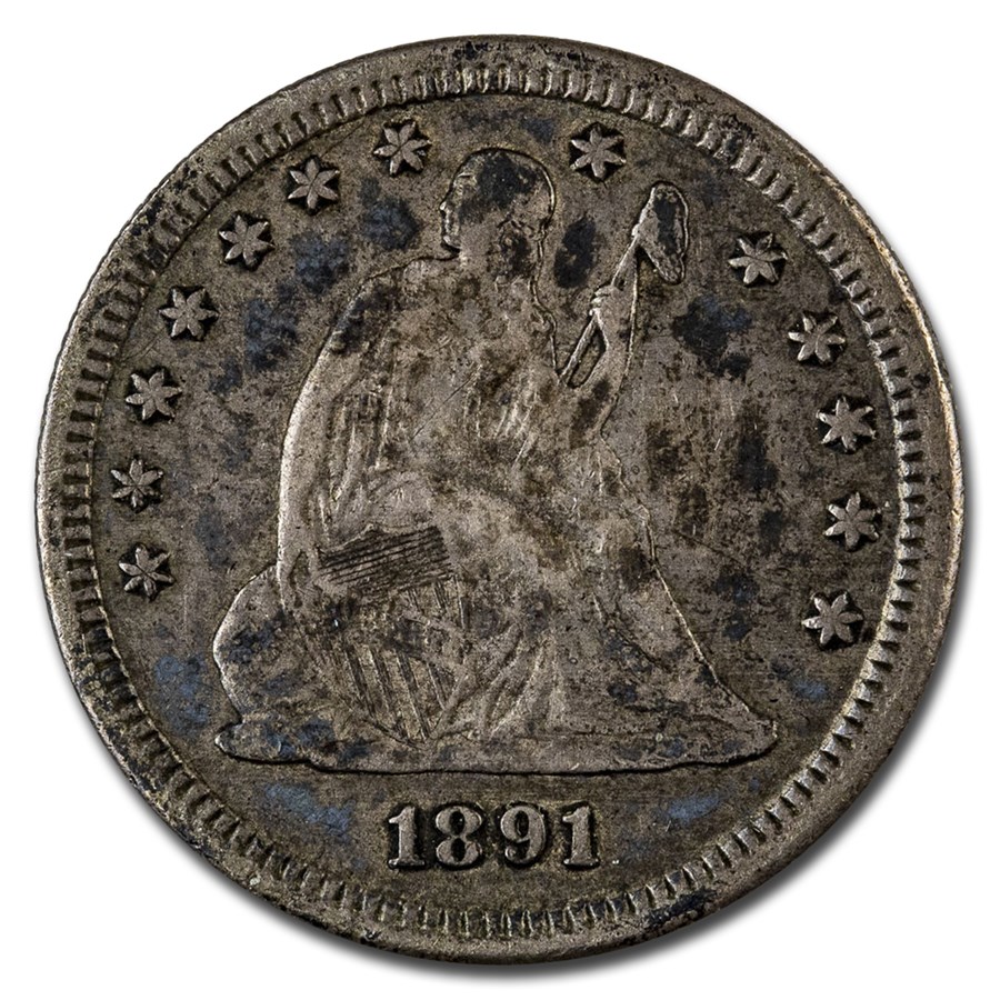 Buy 1891-S Liberty Seated Quarter VF | APMEX