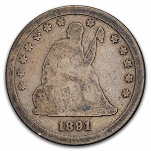 Buy 1891-S Liberty Seated Quarter VG | APMEX