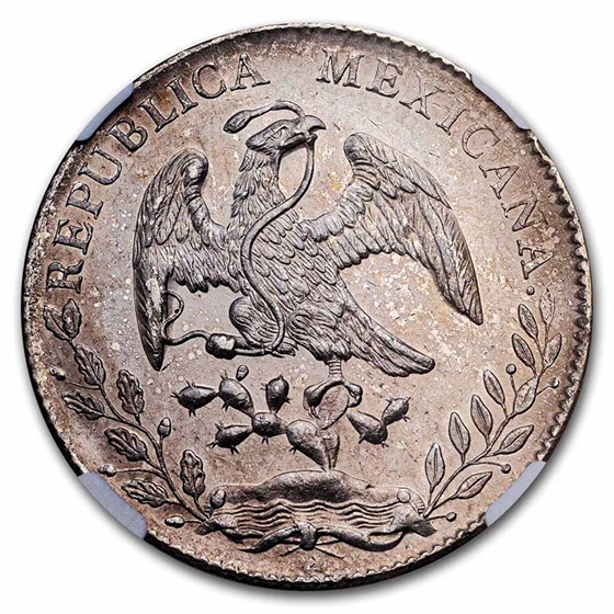 Buy 1891-Zs FZ Mexico Silver 8 Reales MS-61 NGC | APMEX