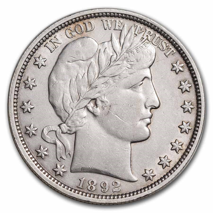 Buy 1892 Barber Half Dollar XF | APMEX