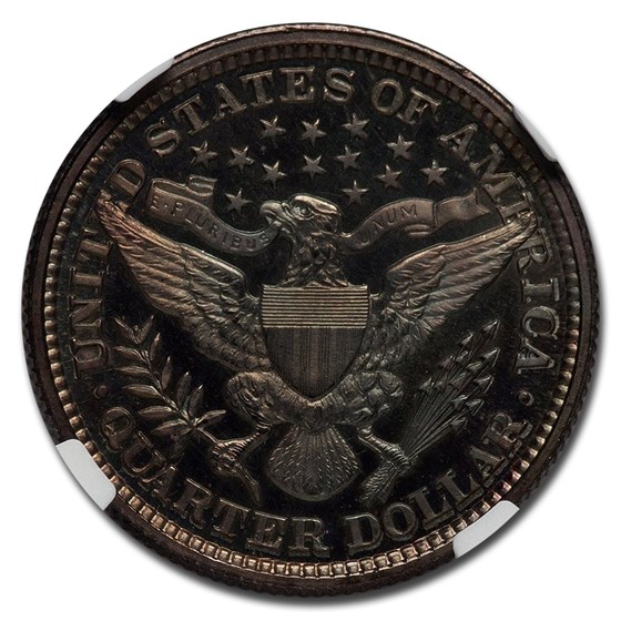 1892 Barber Quarter PF-67 NGC CAC