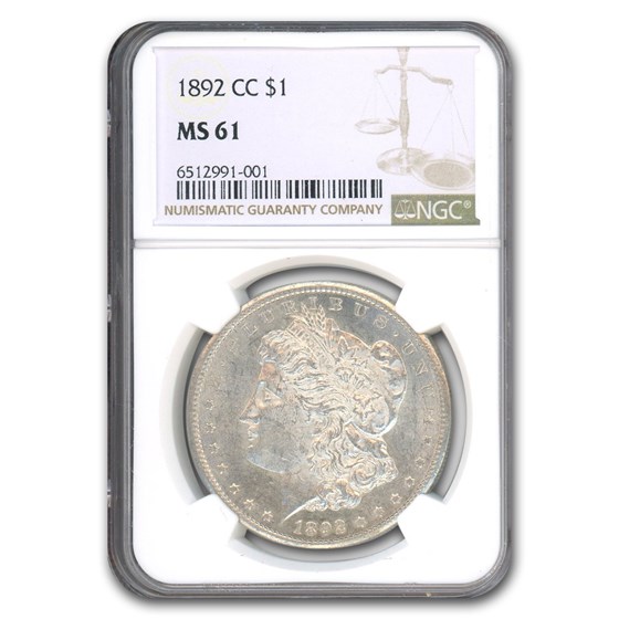 Buy 1892-CC Morgan Dollar MS-61 NGC | APMEX