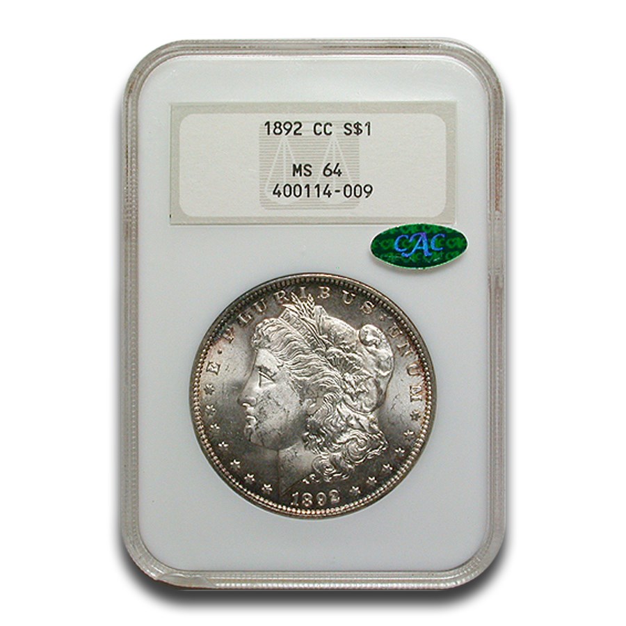 1892-CC Morgan Dollar MS-64 NGC CAC