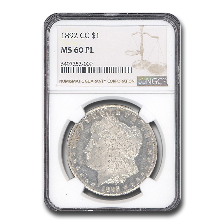 Buy 1892-CC Morgan Dollar PL MS-60 NGC | APMEX