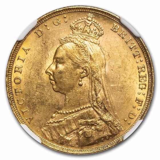 Buy 1892 Great Britain Gold Sovereign Victoria Jubilee Head MS-61 NGC ...