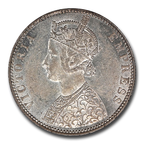 Buy 1892 India Silver Rupee Victoria MS-61 NGC | APMEX