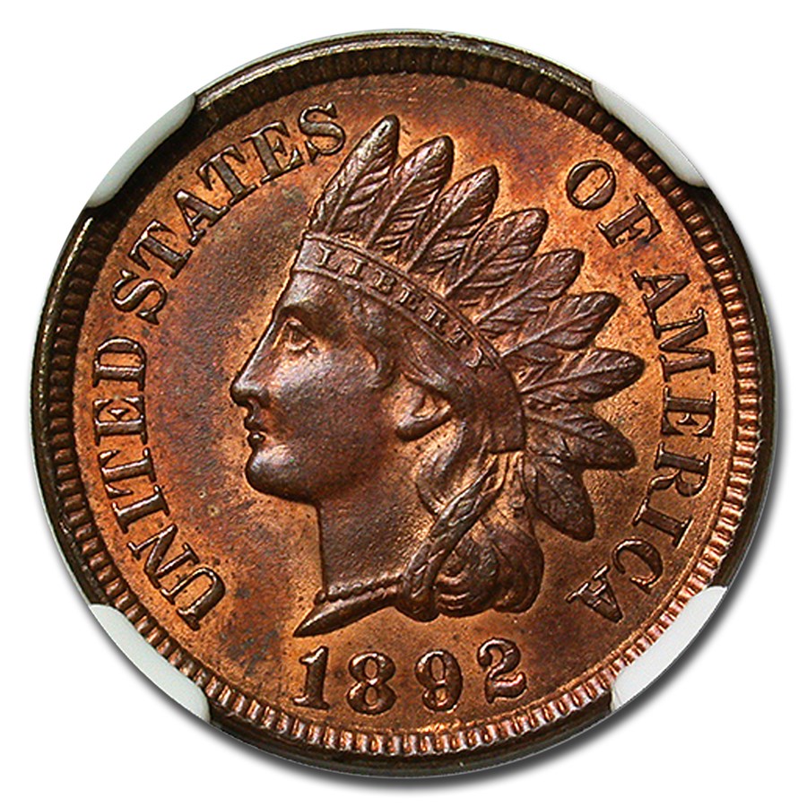 Buy 1892 Indian Head Cent MS-63 NGC (Red/Brown) | APMEX