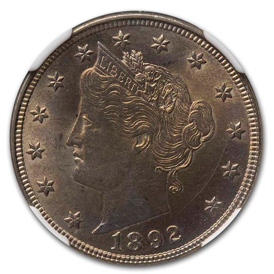 Buy 1892 Liberty Head V Nickel MS-63 NGC | APMEX