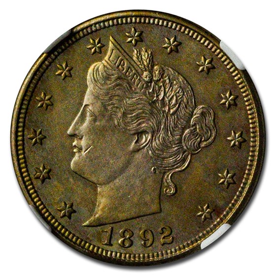 Buy 1892 Liberty Head V Nickel PF-62 NGC | APMEX