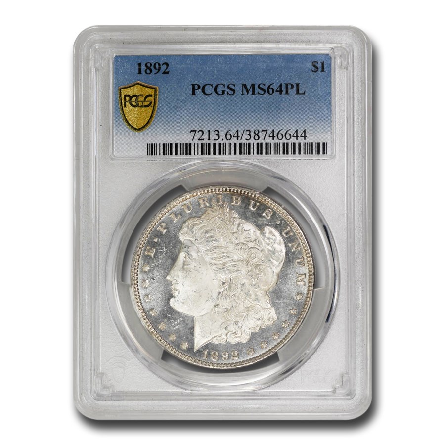 Buy 1892 Morgan Dollar PL MS-64 PCGS | APMEX