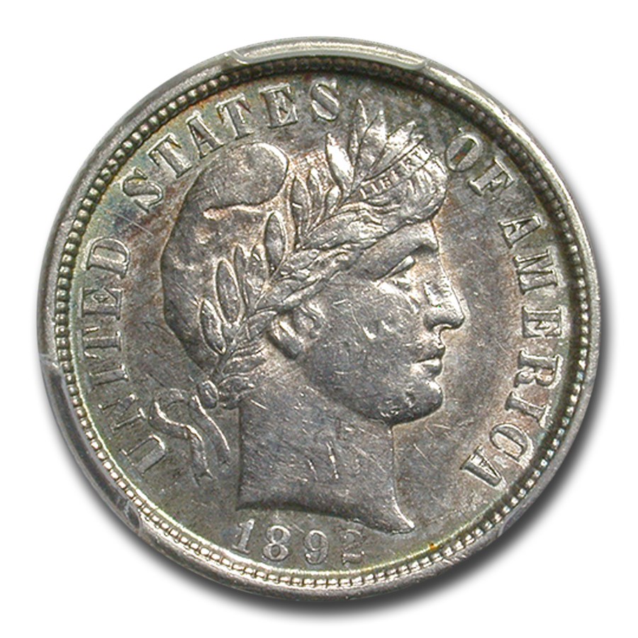 Buy 1892-S Barber Dime AU-50 PCGS | APMEX