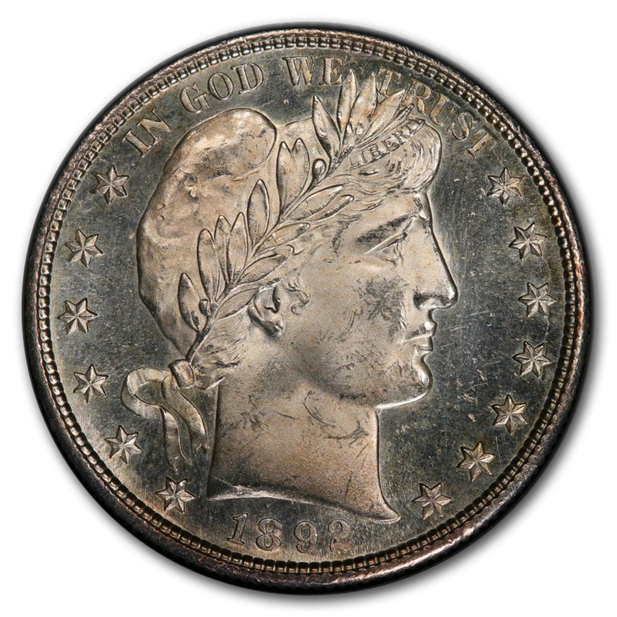 Buy 1892-S Barber Half Dollar MS-64 PCGS (PL) | APMEX