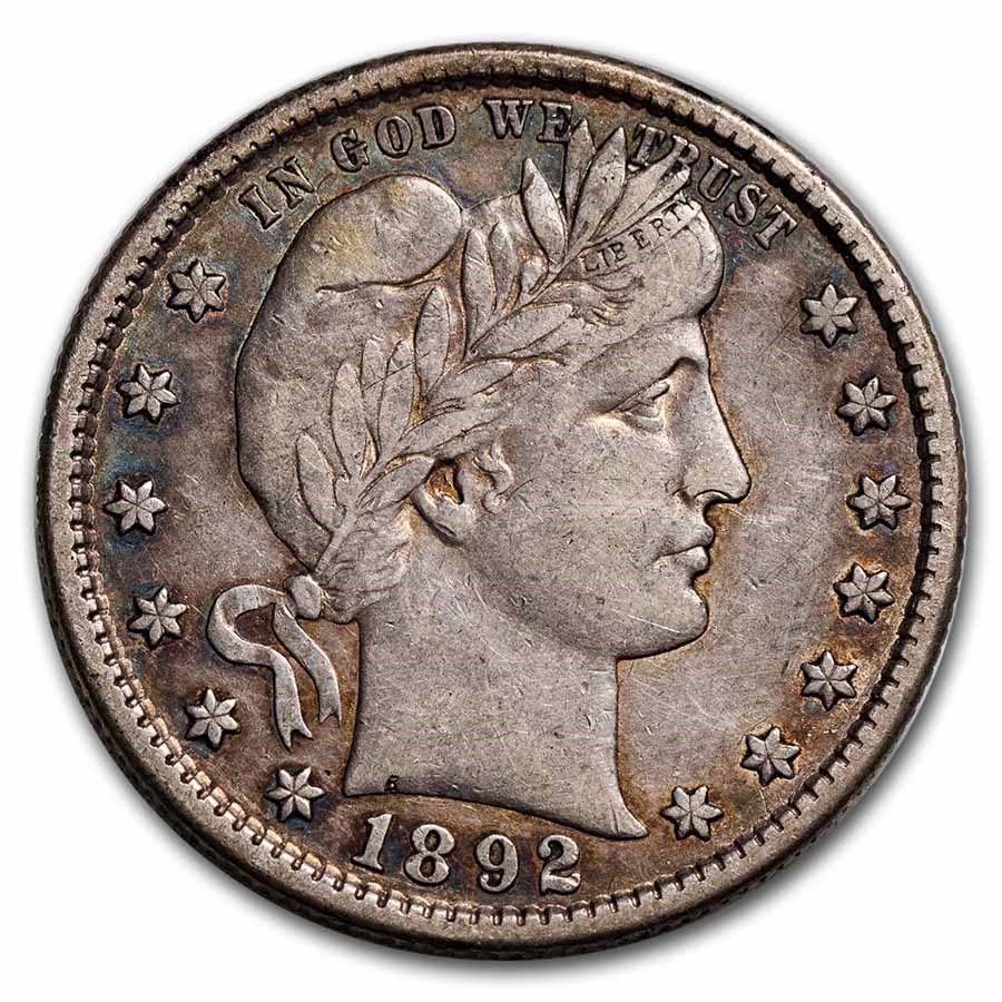 Buy 1892-S Barber Quarter XF | APMEX