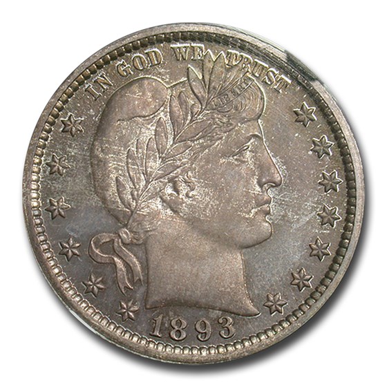 Buy 1893 Barber Quarter PF-66 NGC | APMEX