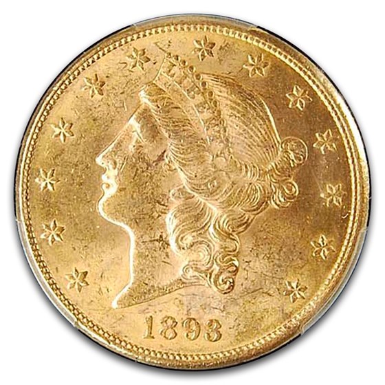 Buy 1893-CC $20 Liberty Gold Double Eagle MS-61 PCGS | APMEX