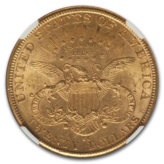 Buy 1893-CC $20 Liberty Gold Double Eagle MS-62+ NGC CAC | APMEX
