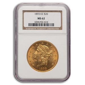 Buy 1893-CC $20 Liberty Gold Double Eagle MS-62 NGC | APMEX