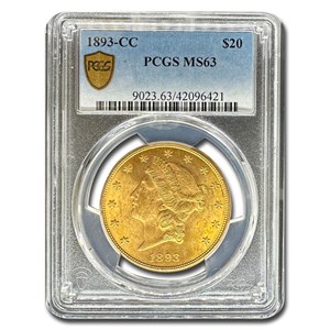Buy 1893-CC $20 Liberty Gold Double Eagle MS-63 PCGS | APMEX