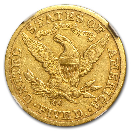 Buy 1893-CC $5 Liberty Gold Half Eagle XF-45 NGC | APMEX