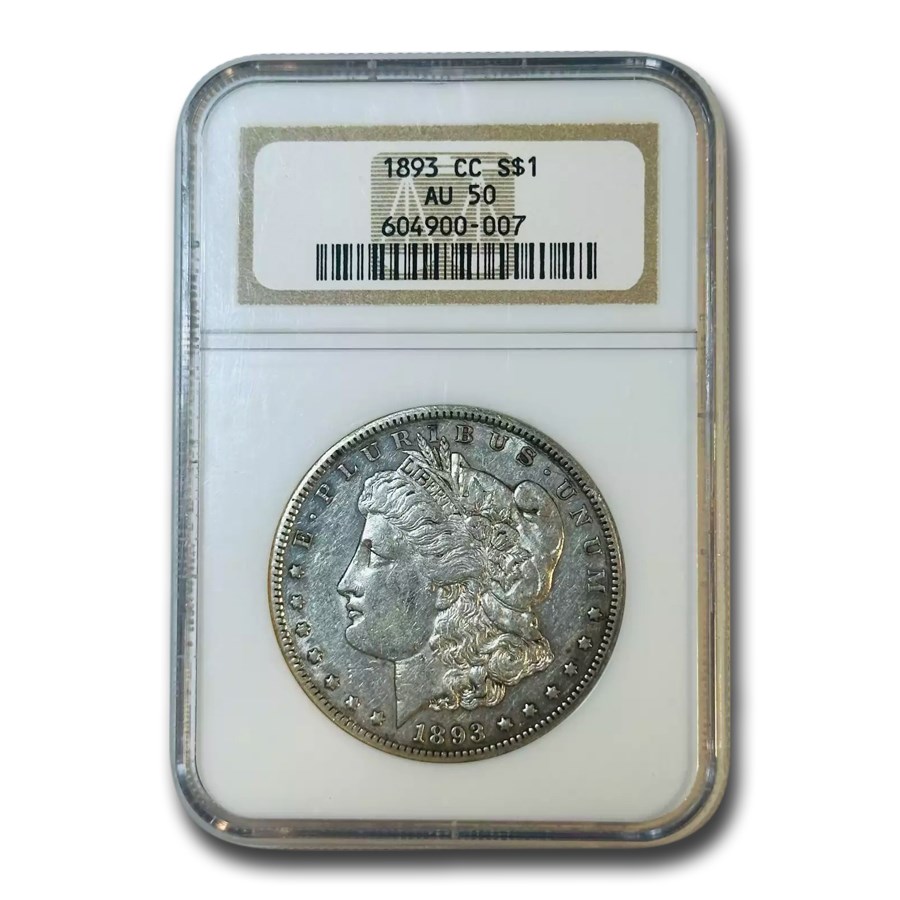 1893-CC Morgan Dollar AU-50 NGC