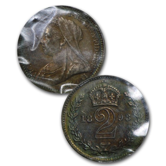 Buy 1893 Great Britain 4-Coin Queen Victoria Maundy Set | APMEX