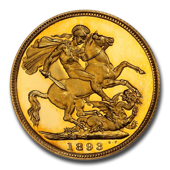 Buy 1893 Great Britain Gold Sovereign Victoria PR-66 DCAM PCGS | APMEX