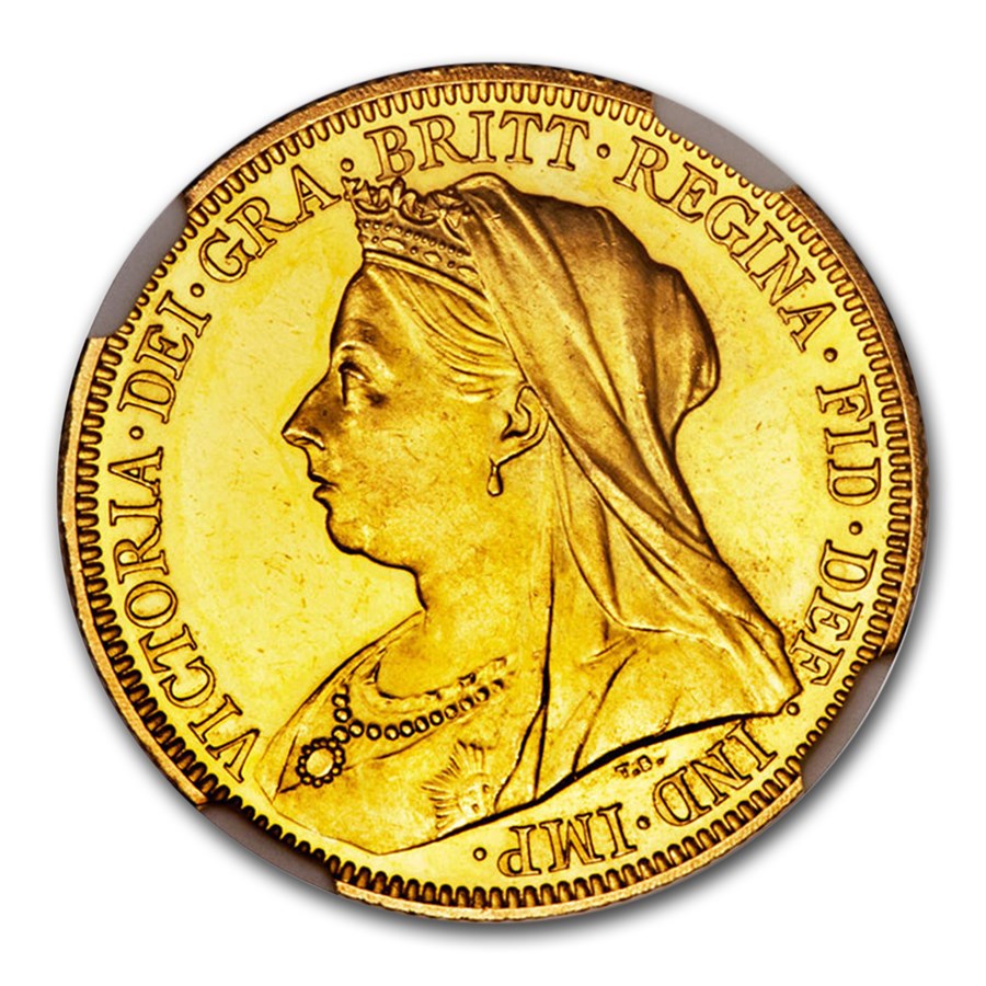 Buy 1893 Great Britain Gold Sovereign Victoria Veil PR-62 NGC | APMEX