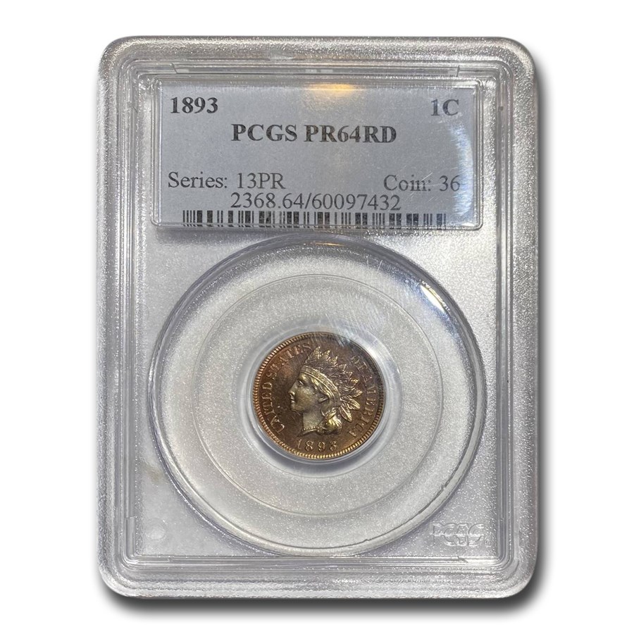 Buy 1893 Indian Head Cent PR-64 PCGS (Red) | APMEX