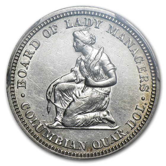 Buy 1893 Isabella Quarter AU-50 PCGS | APMEX