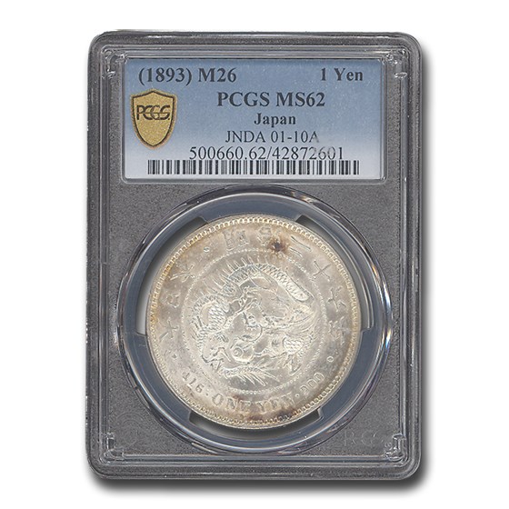 Buy 1893 Japan Silver 1 Yen M26 MS-62 PCGS | APMEX