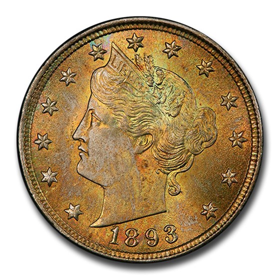 Buy 1893 Liberty Head V Nickel MS-66 PCGS CAC | APMEX