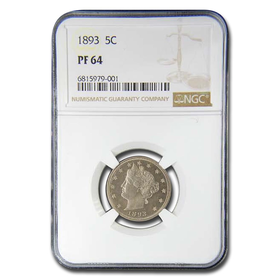 1893 Liberty Head V Nickel PF-64 NGC