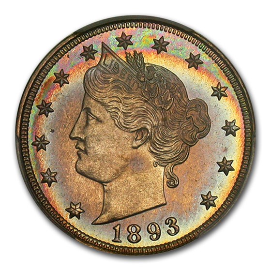 Buy 1893 Liberty Head V Nickel PR-66+ PCGS CAC | APMEX