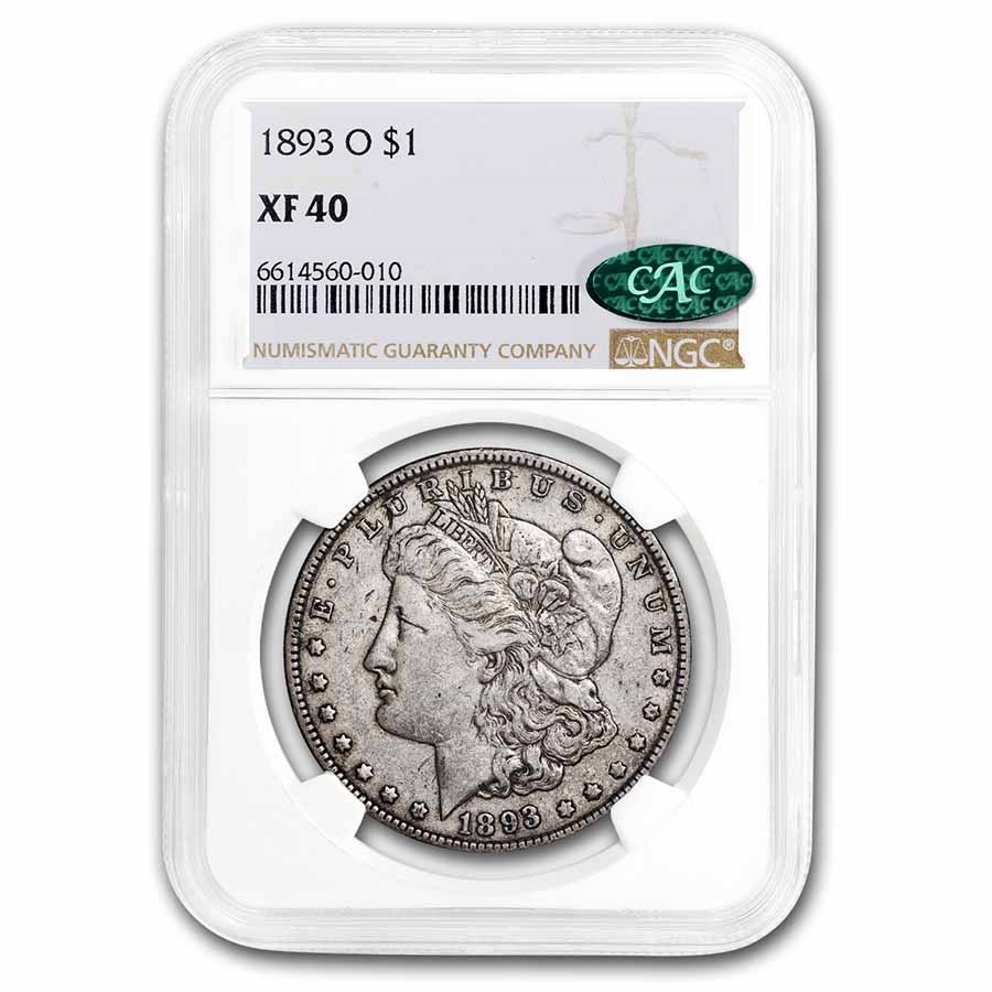 Buy 1893-O Morgan Dollar XF-40 NGC CAC | APMEX