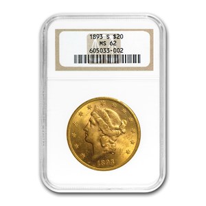 Buy 1893-S $20 Liberty Gold Double Eagle MS-62 NGC | APMEX